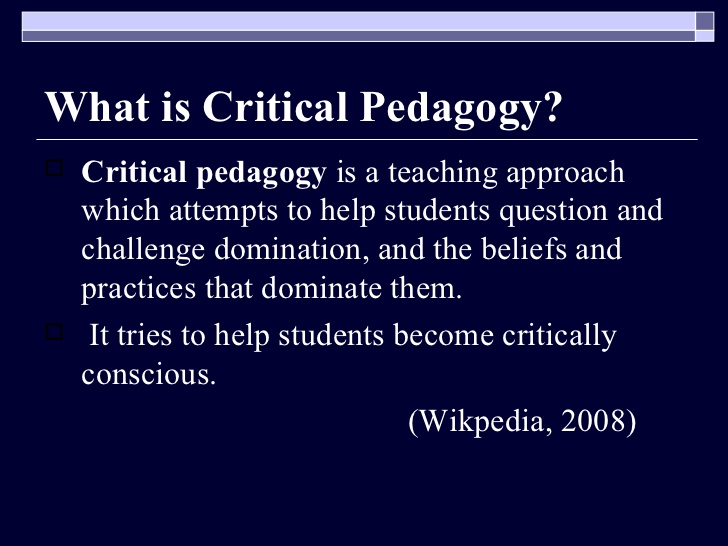 How traditional and critical pedagogies address social class issues in ...